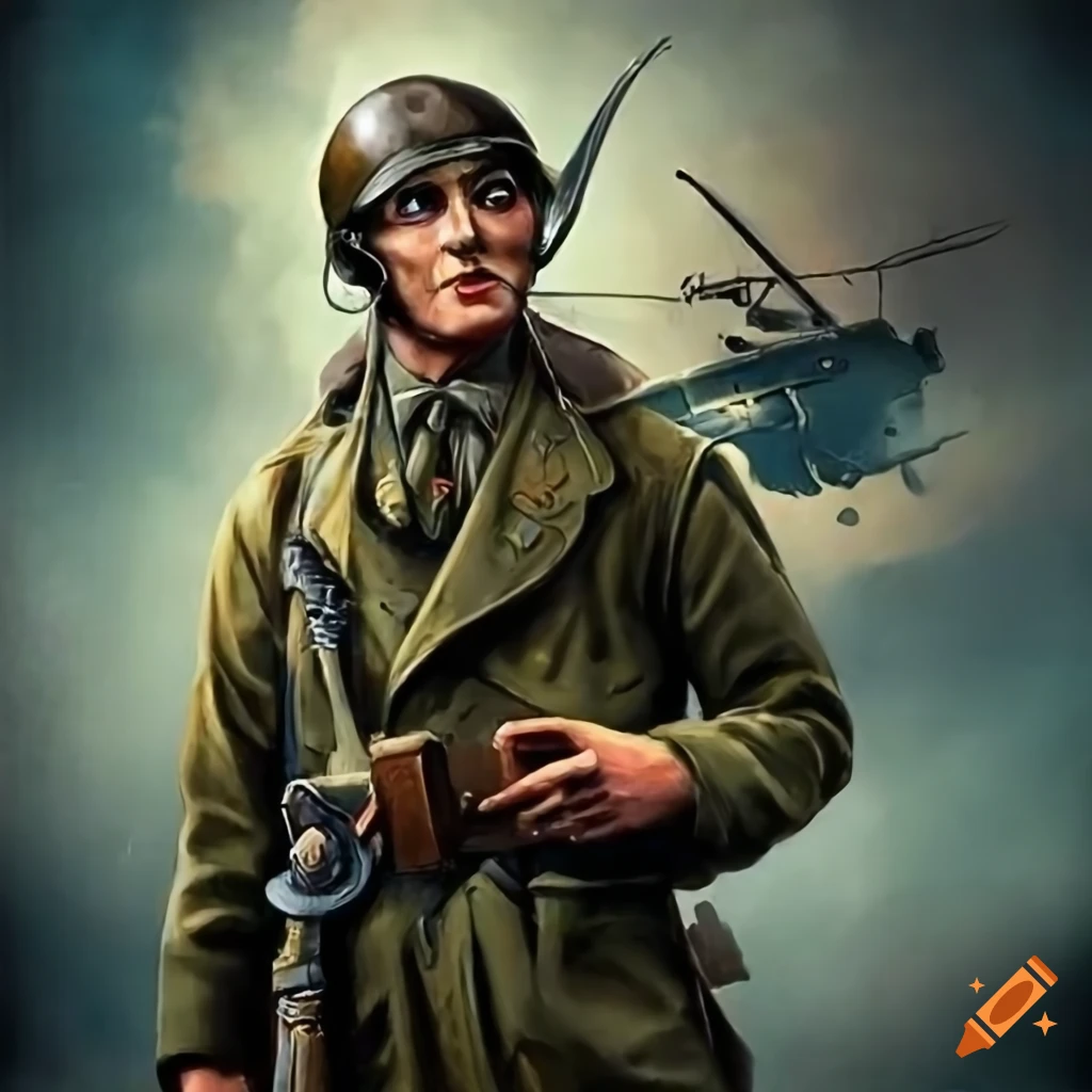 Ww2 pilot poster