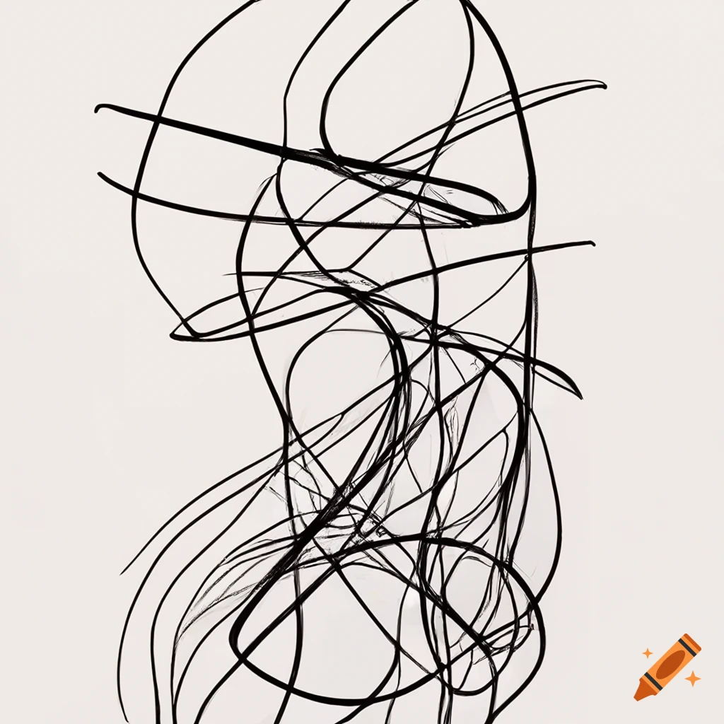 Abstract Line Drawings Color