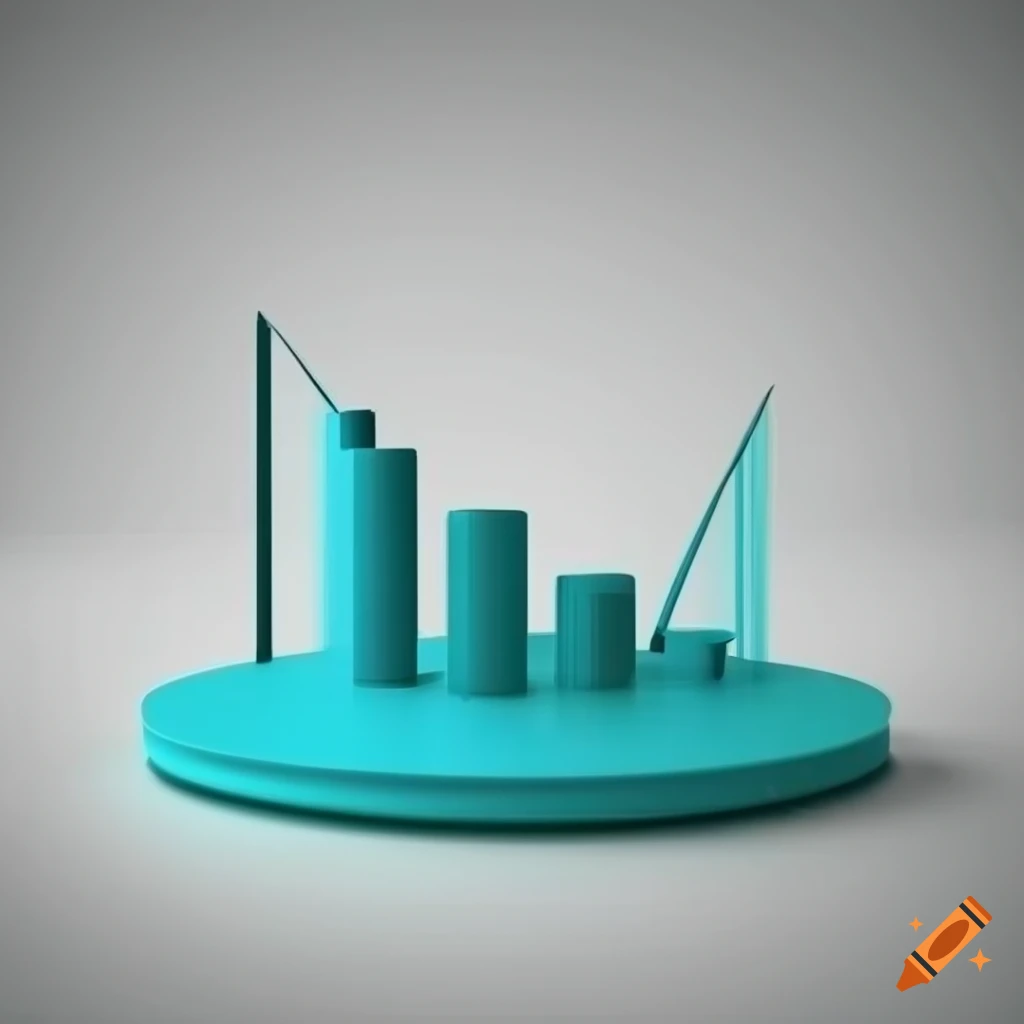 Data graphs minimal 3d illustration on Craiyon