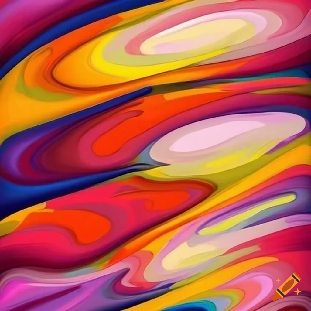 Large abstract shapes and lines formed with symmetry on Craiyon