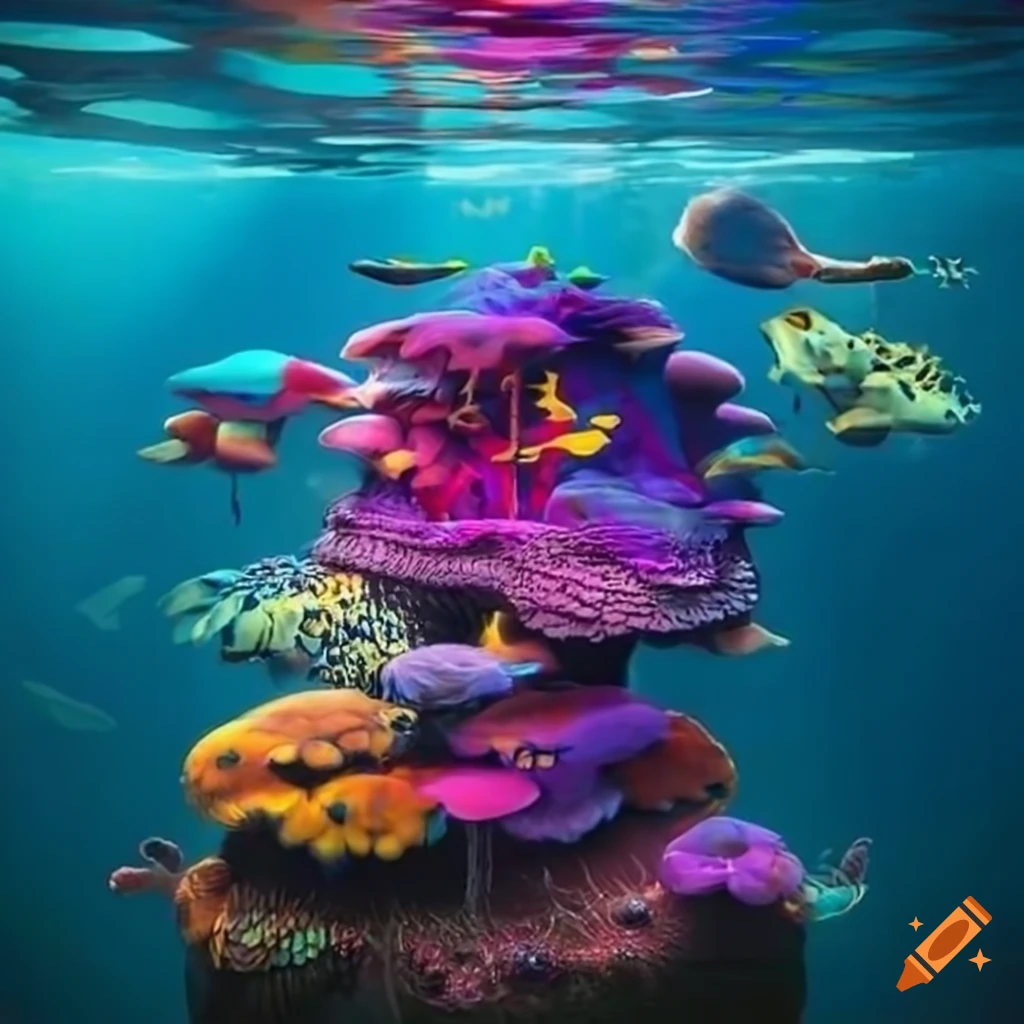 Realm filled with vibrant colors, talking animals, and floating islands