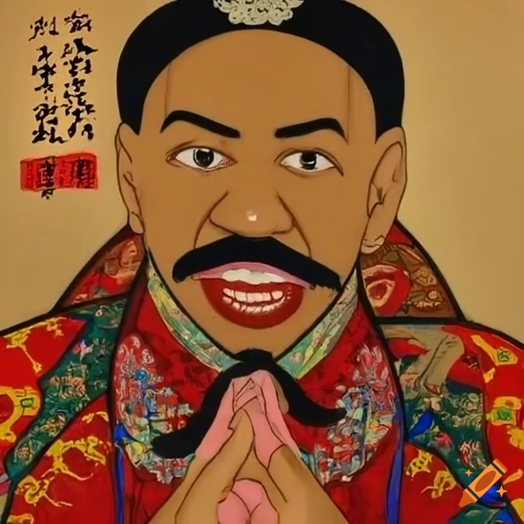 Steve harvey, traditional chinese painting on Craiyon