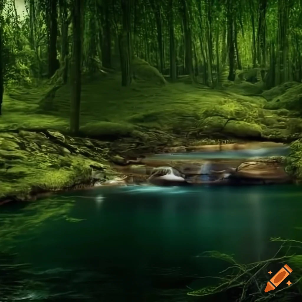 Nature, retro cgi on Craiyon