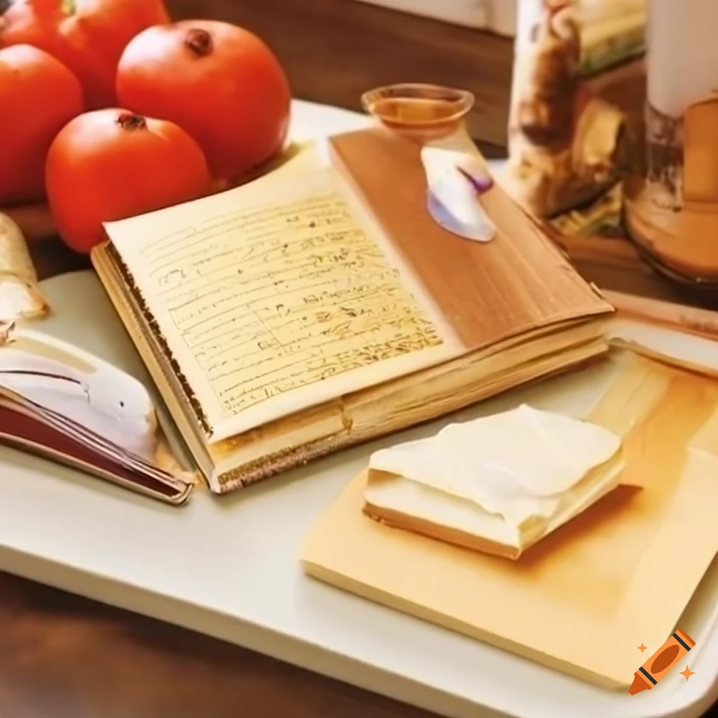 Magical recipe book on Craiyon