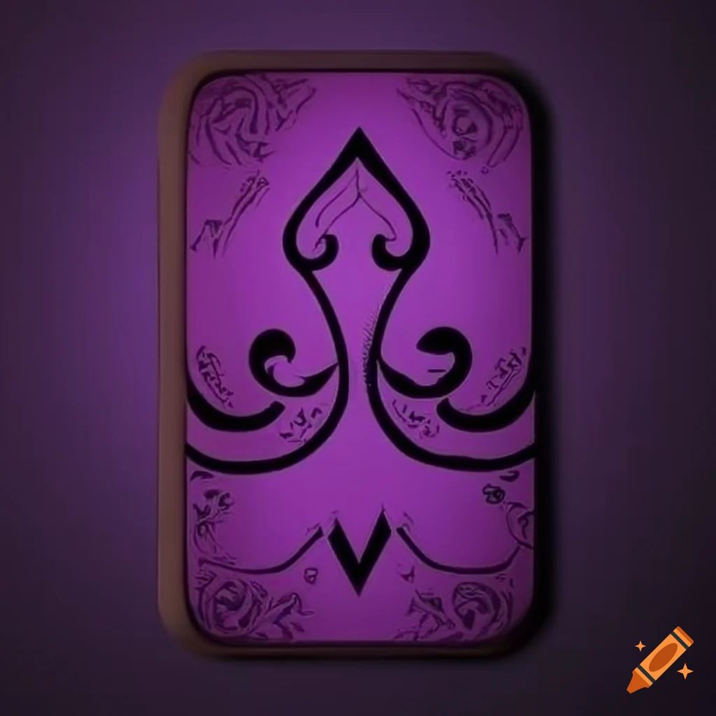 Svarmod, ace of spades, java, coffee, purple color accent, detailed on ...