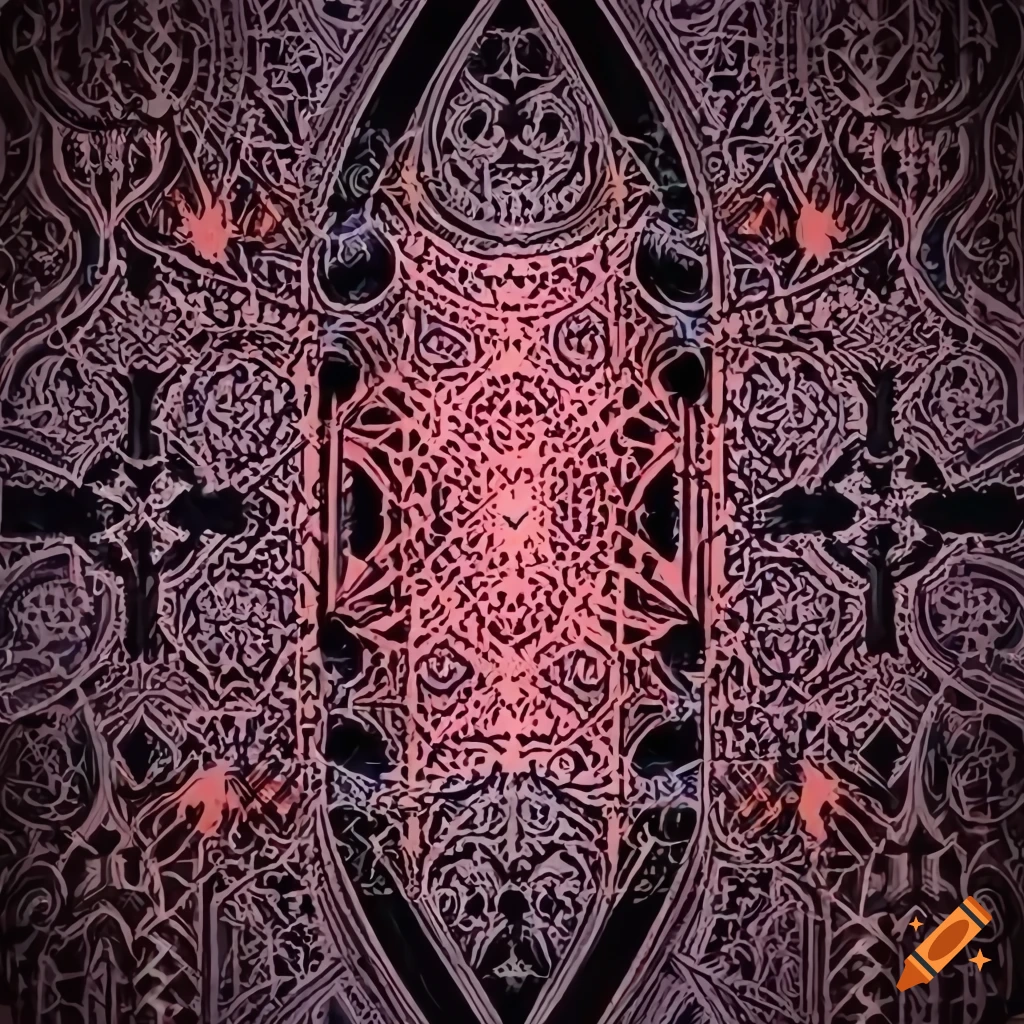 Image banner with gothic geometry design on Craiyon