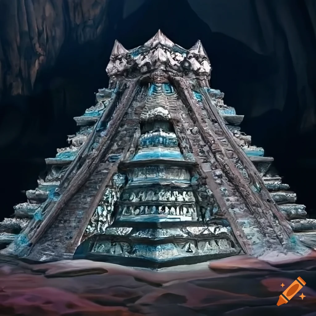 Aztec pentagonal obsidian palace