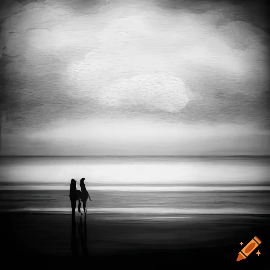 A scene from an animation by Makoto Shinkai. A Japanese adult couple ...