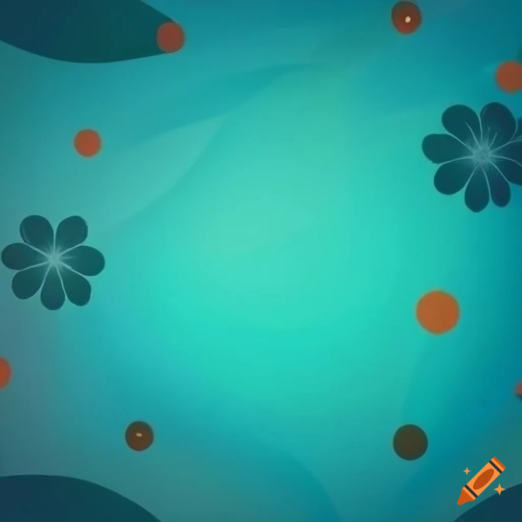 Background with patterns on the edges with summer colours on Craiyon