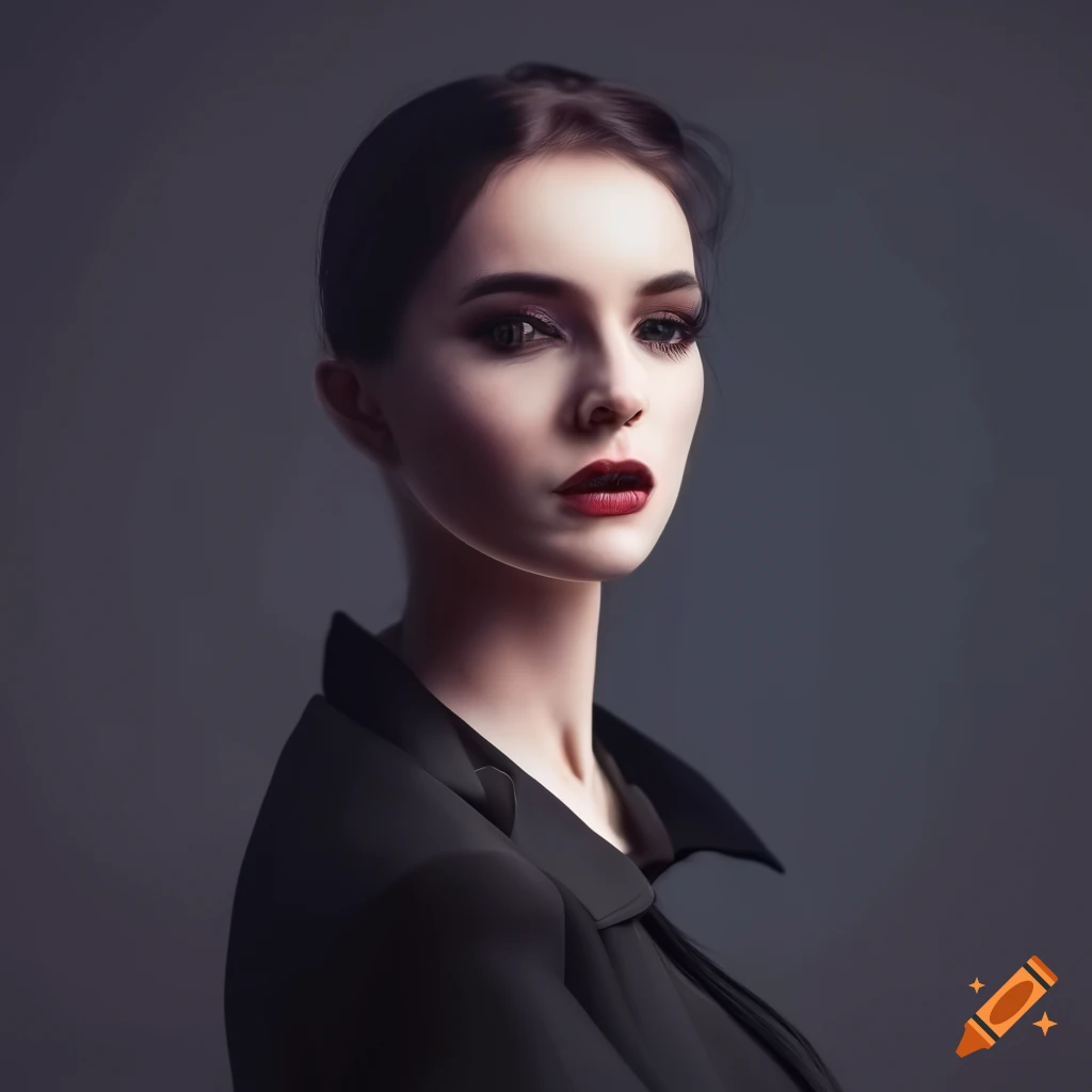 Classy elegant young woman dark haired with green eyes classy elegant ...