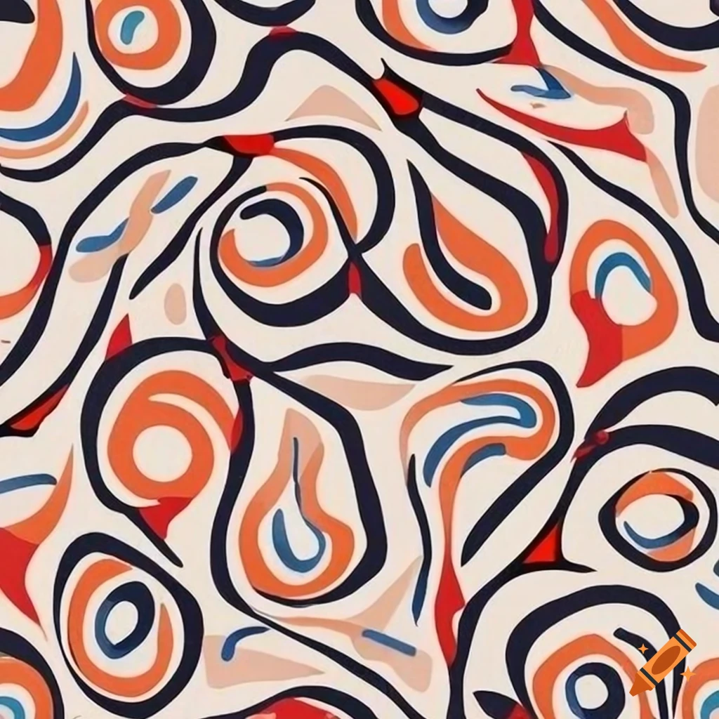 Minimalistic modern art pattern on Craiyon