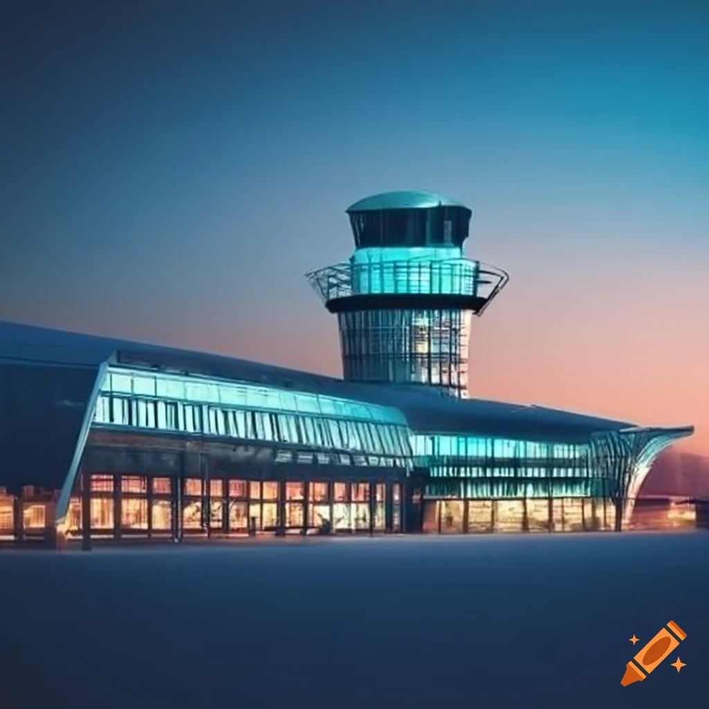 Airport building on Craiyon