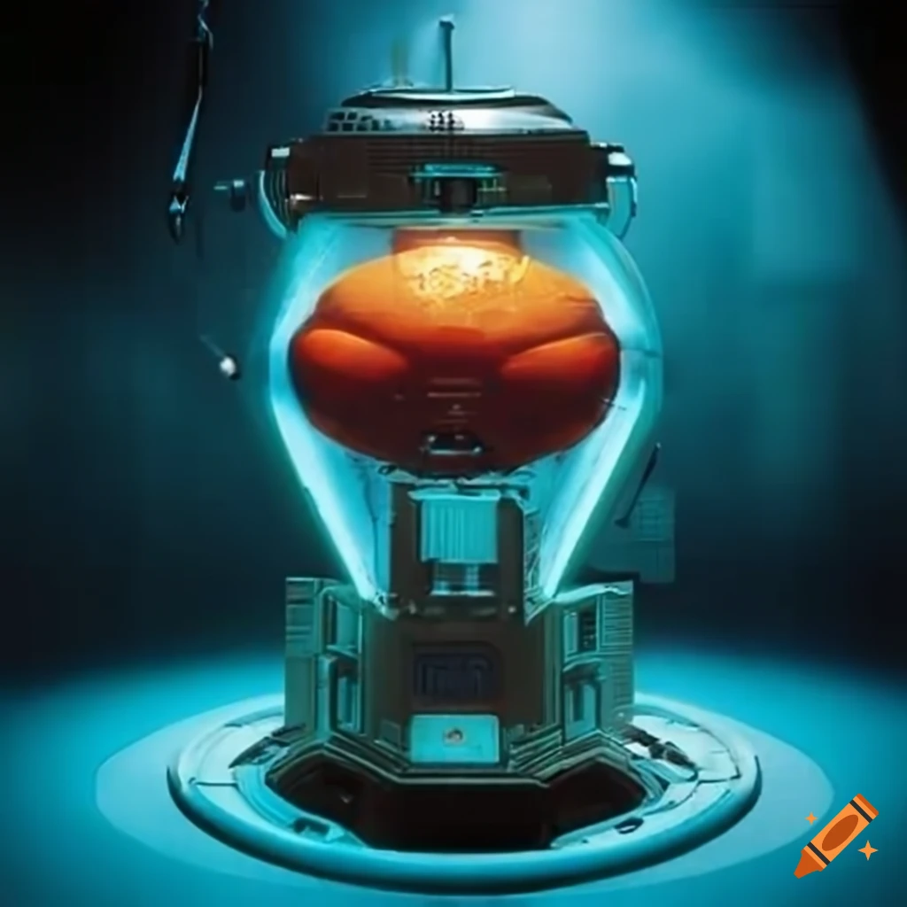 70s sci fi membrane machine on Craiyon