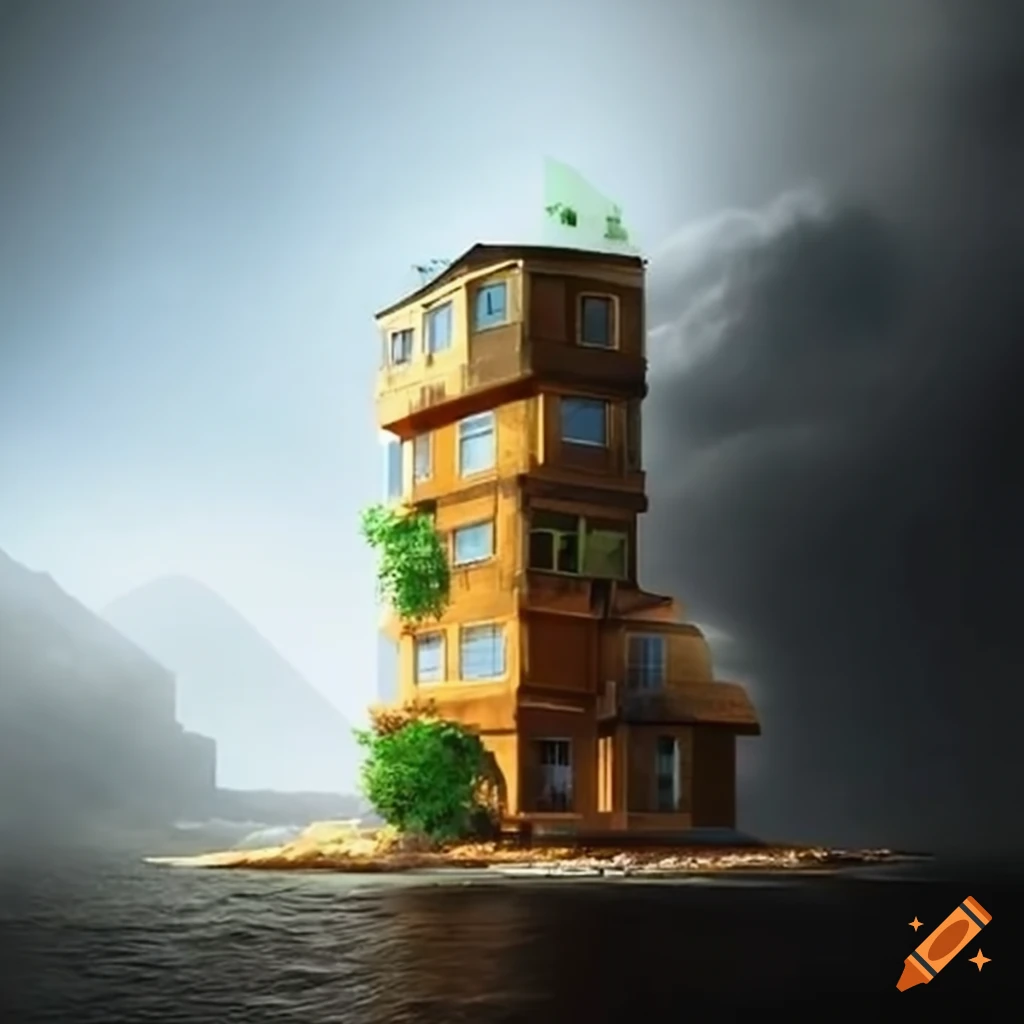 5 story building shaped like a cat