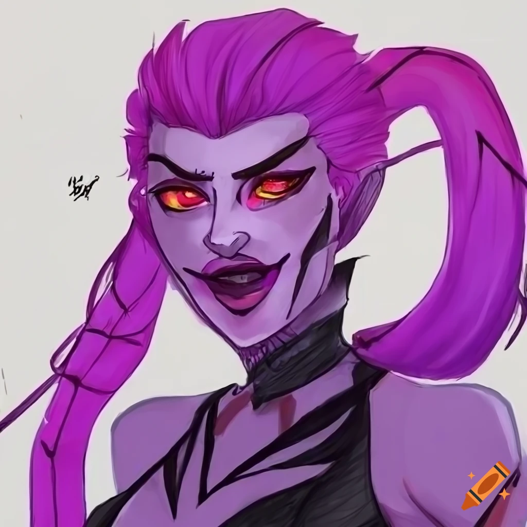 Bad drawing of evelynn from league of legends, make it look like an ...