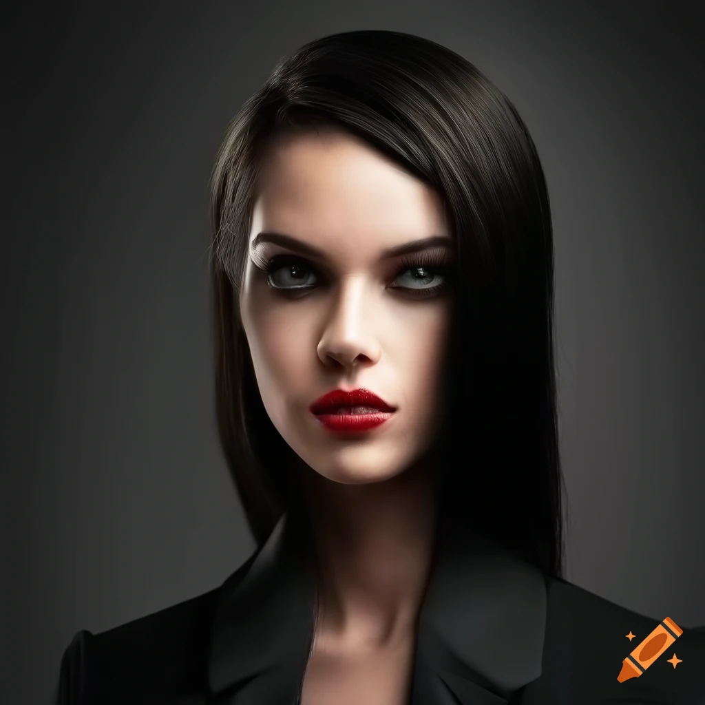 Classy elegant young woman dark haired with green eyes classy elegant ...