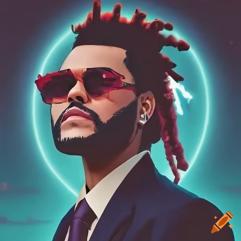 The weeknd and magic sword album cover on Craiyon