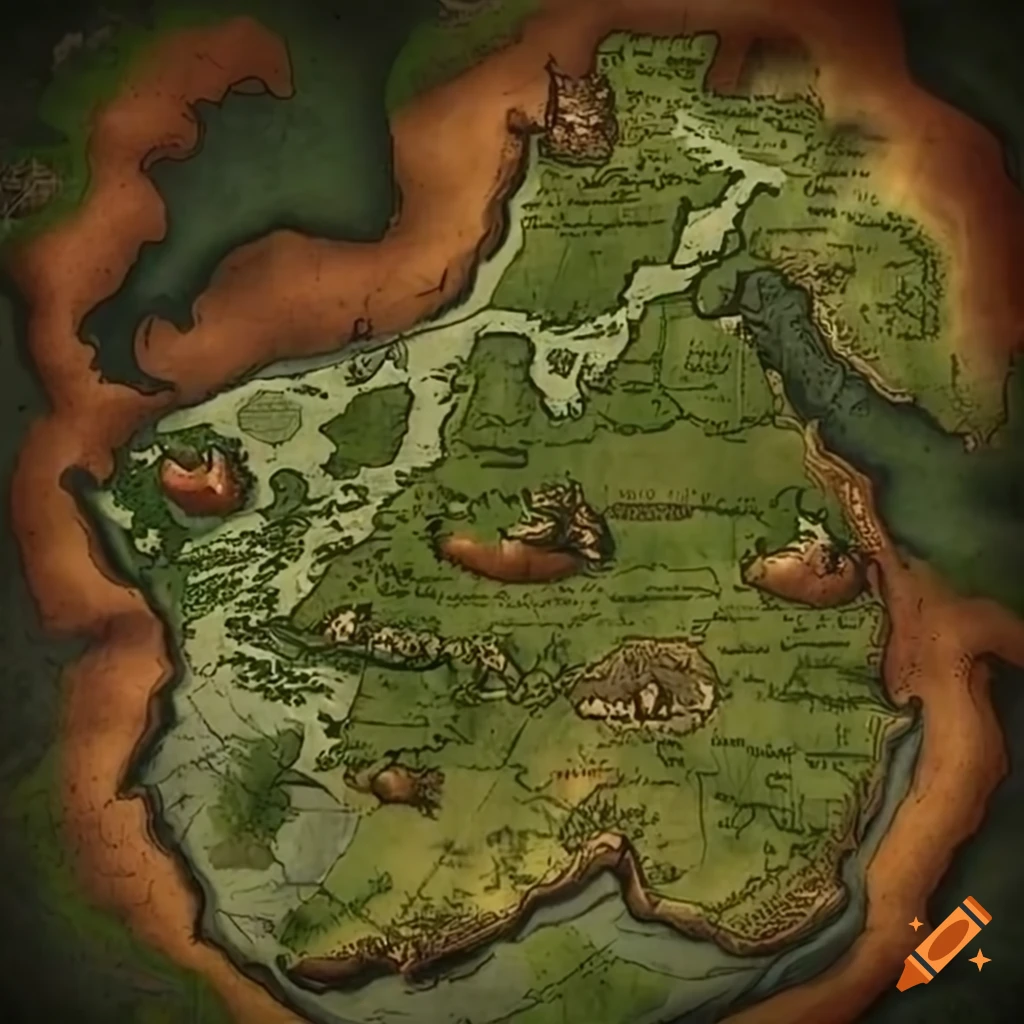 Shire map lord of the rings