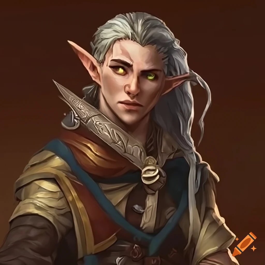 Male, elf, alchemist