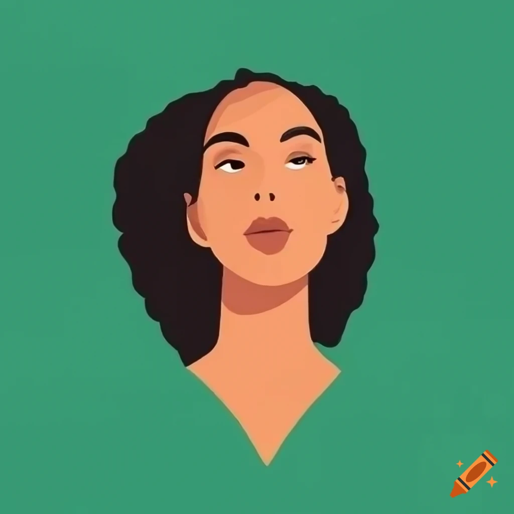 Minimalist, simple portrait latina woman, in the style of aurelia durand