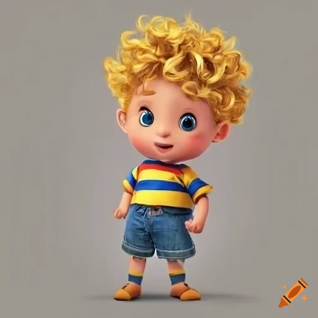 A character of a cute boy age 3-4 named lucas. beautiful blue eyes ...