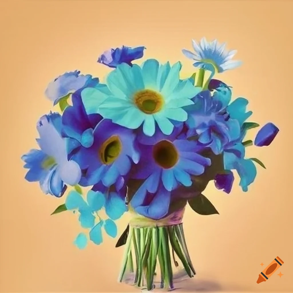 Bouquet of flowers postcard