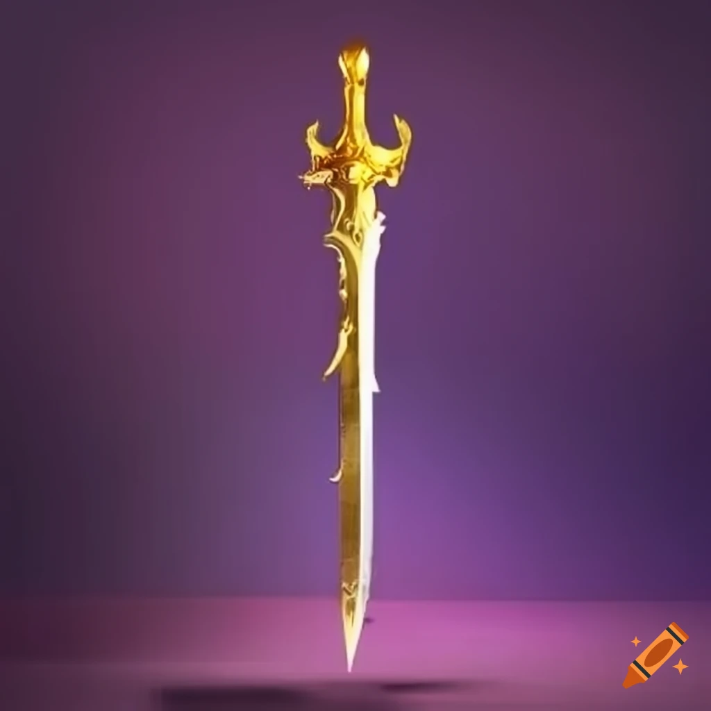 Golden sword only on Craiyon