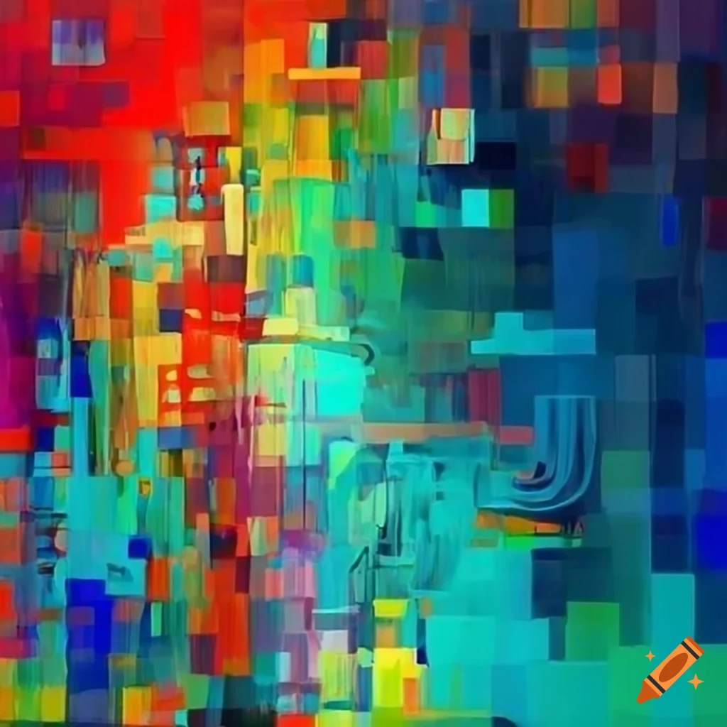 Abstract painting of data ethics