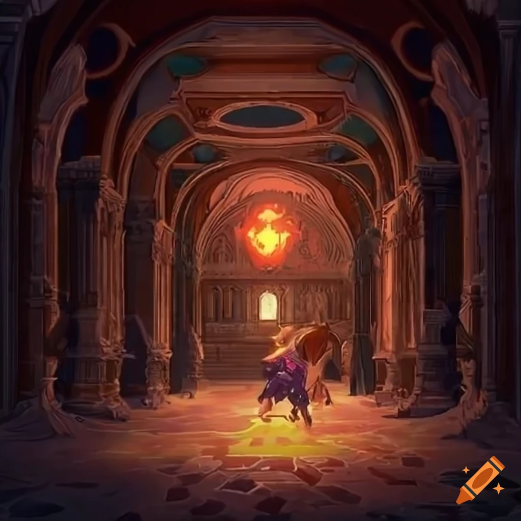 Fantasy portrayal of venice in a video game and cel-shaded style