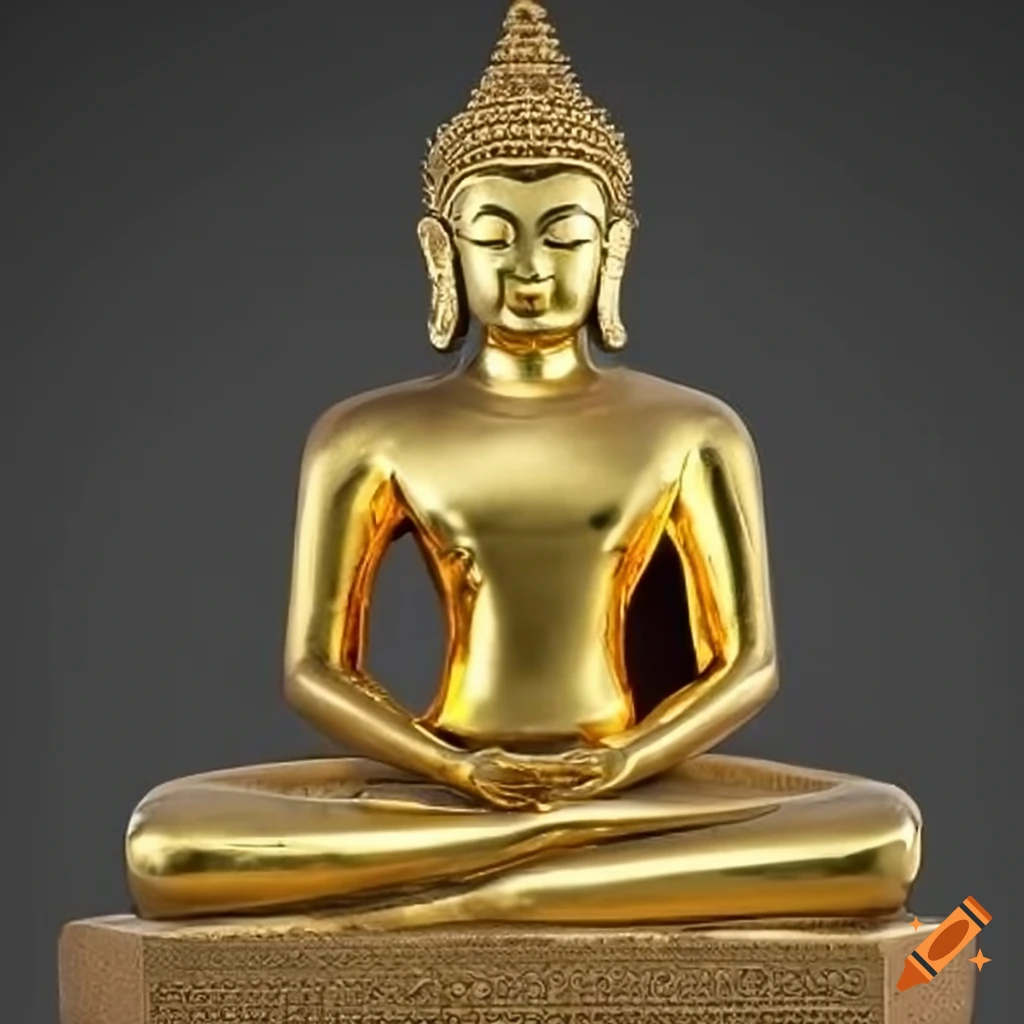 Gold statue on Craiyon