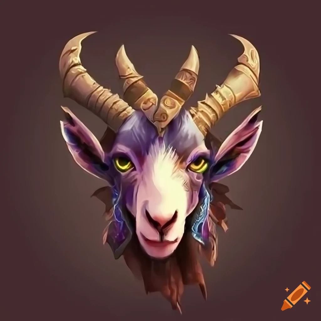 Goat in the style of world of warcraft
