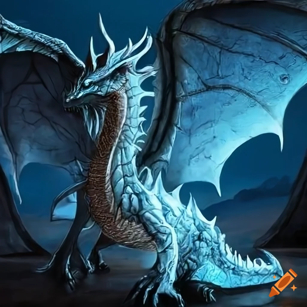 Ghost dragon on Craiyon