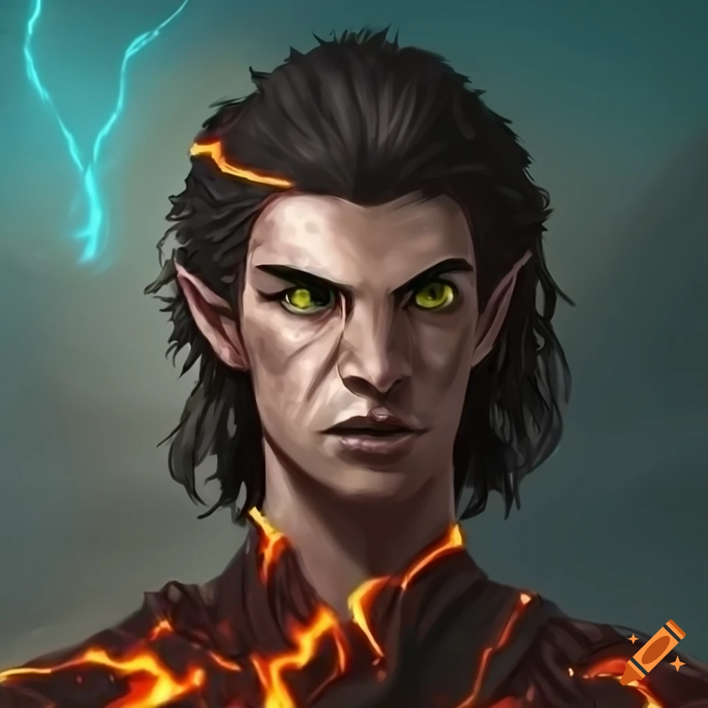 A Dungeons and Dragons avatar portrait for a Sorcerer Class and Dragon ...