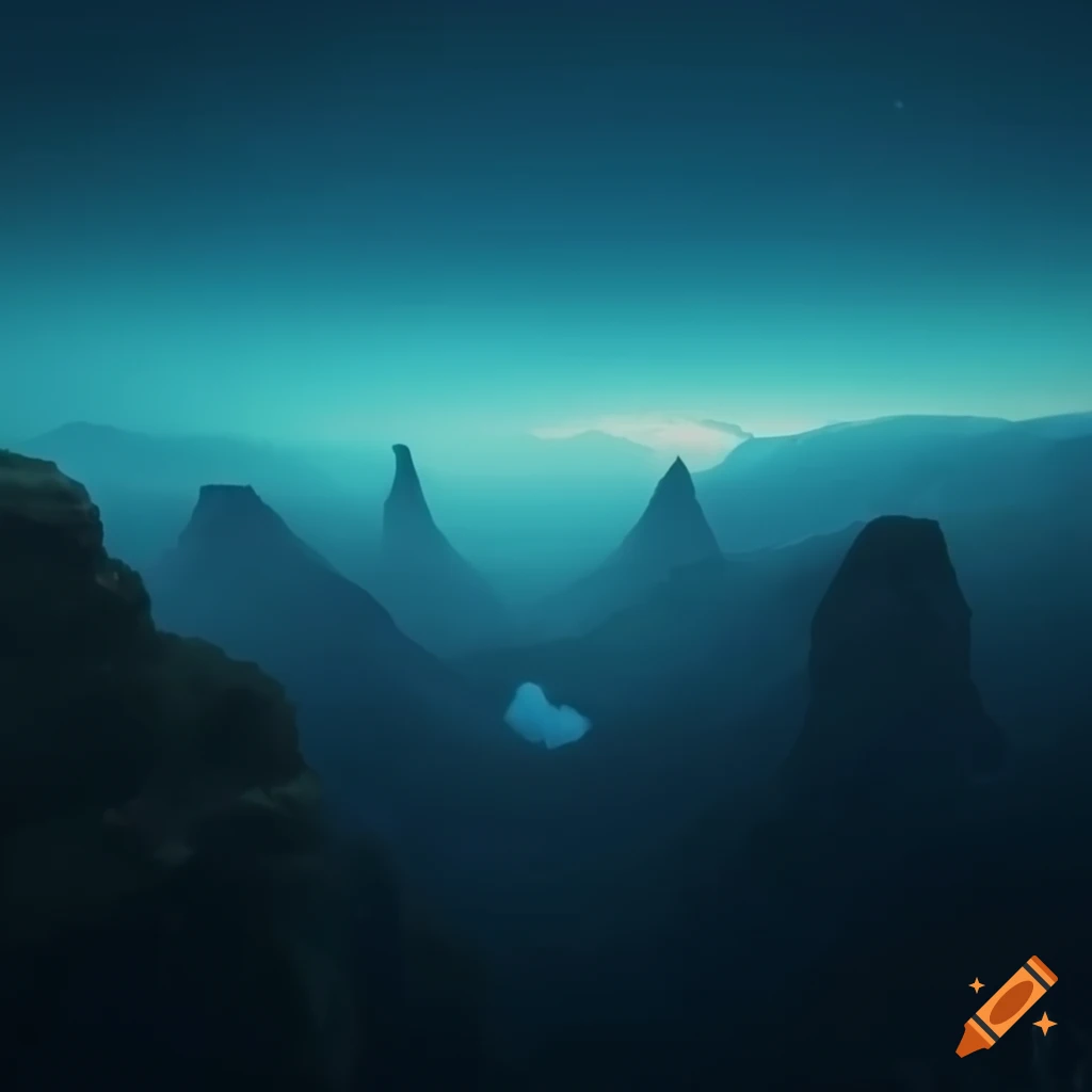 A surreal landscape in 4k