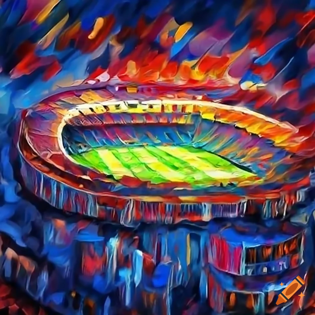 Draw barcelona stadium on Craiyon