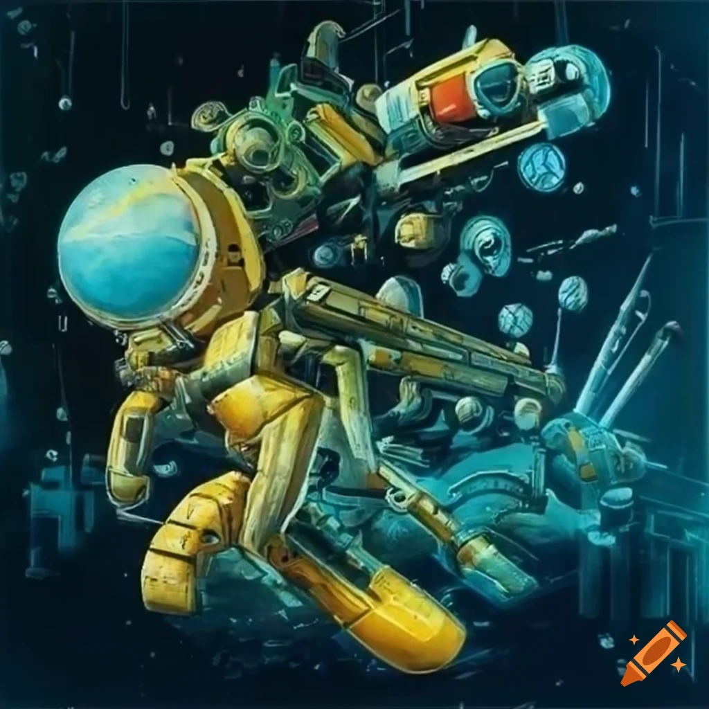 70s sci fi bio machine art