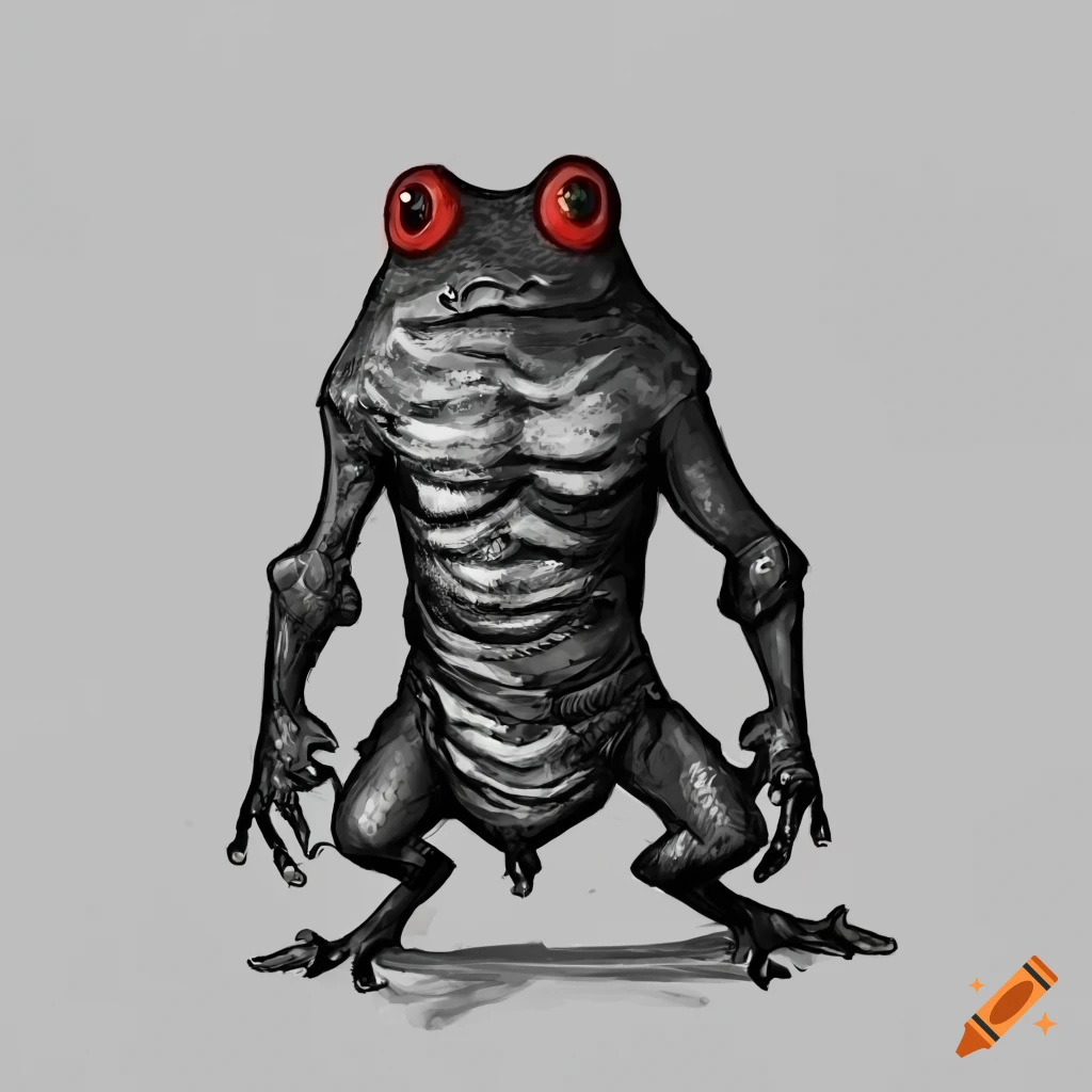 Red frog dnd on Craiyon