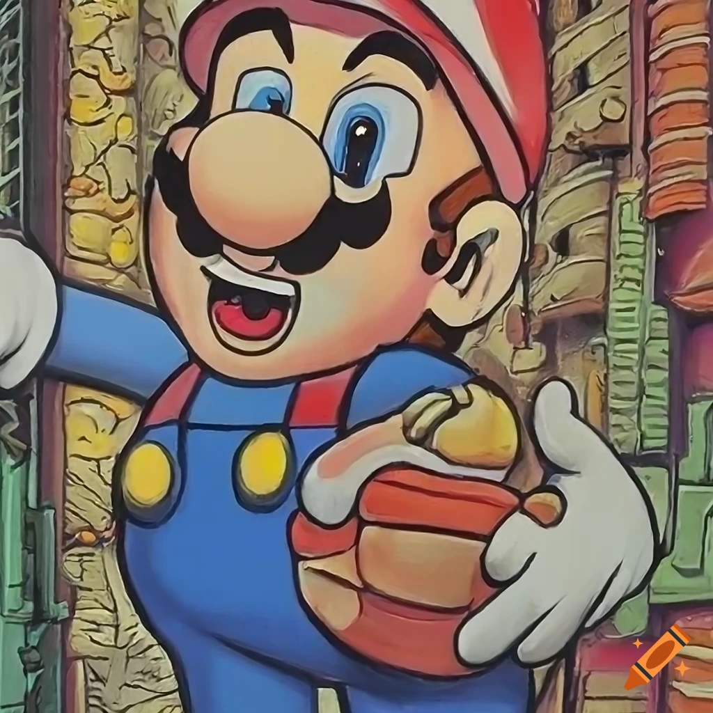 Super mario bros 3 cover art on Craiyon