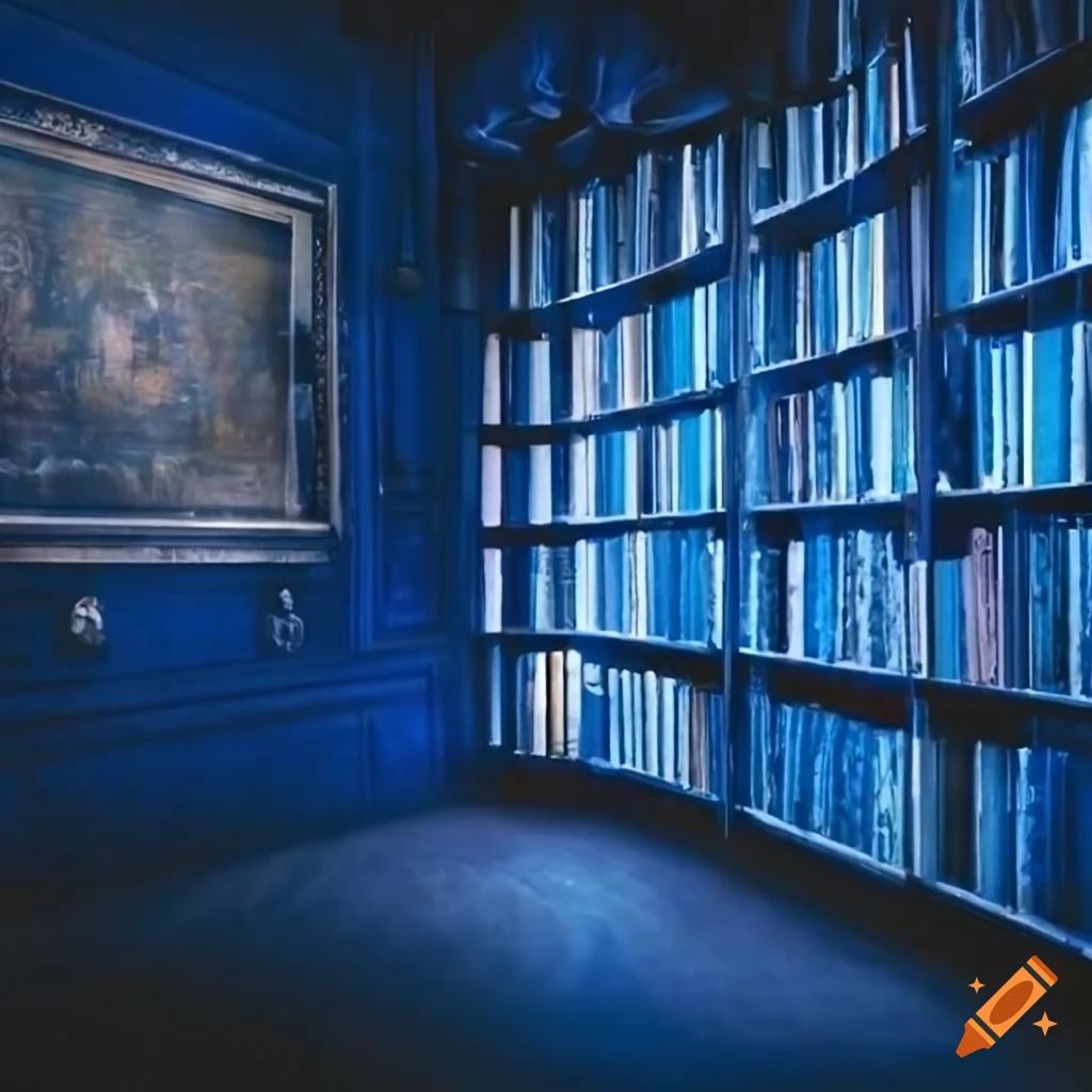 Blue book room on Craiyon