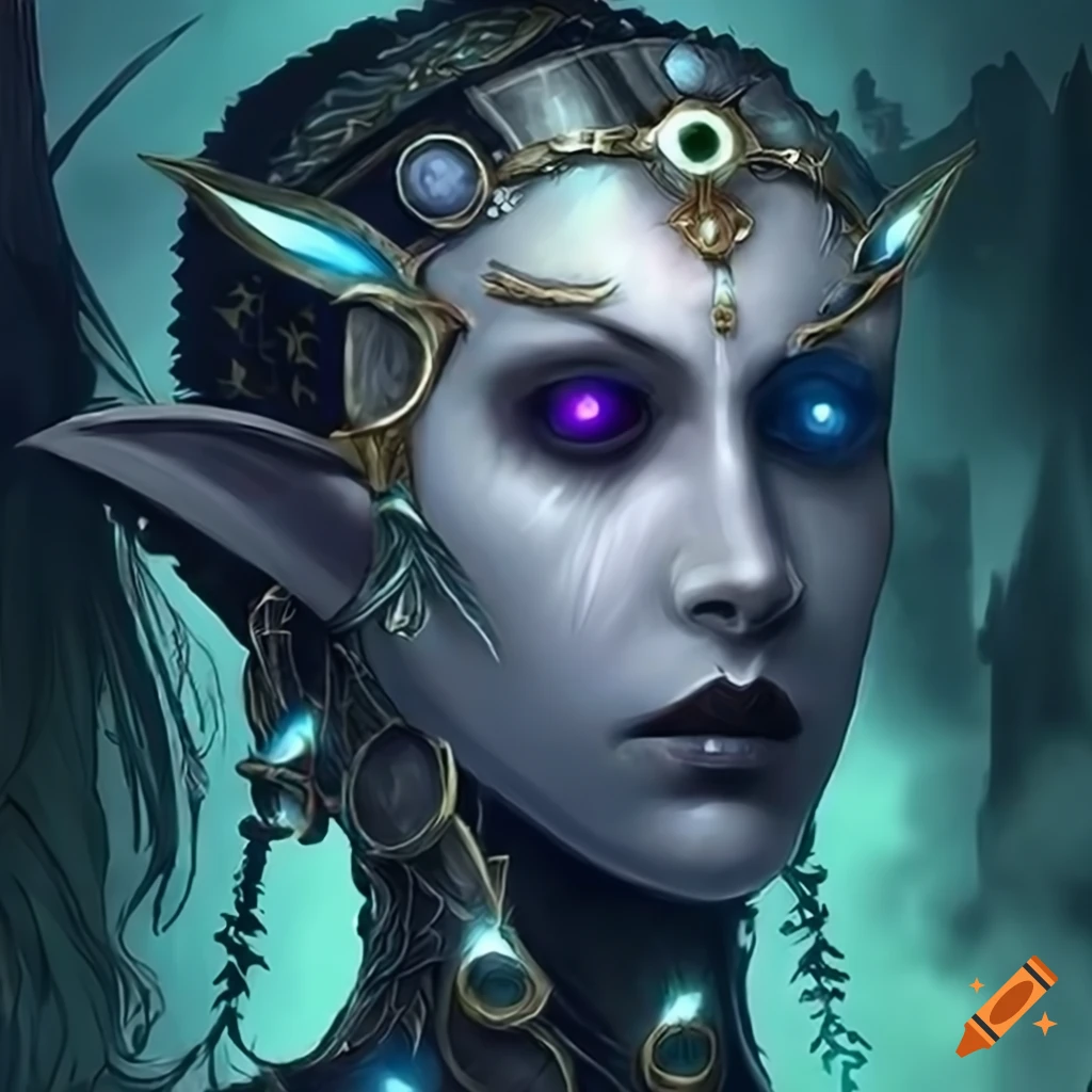 Create a visually striking representation of Morai-heg, the Crow ...