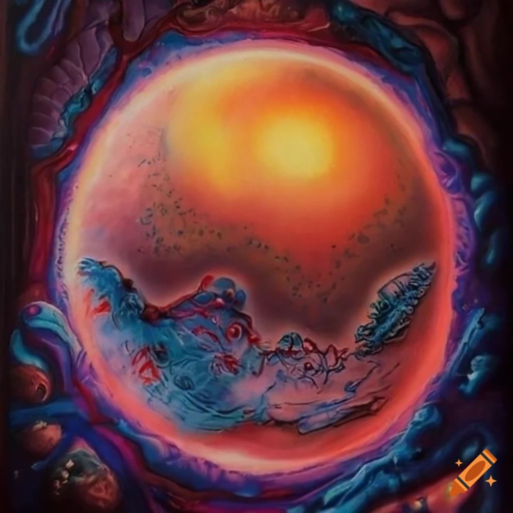 70s sci fi membrane painting