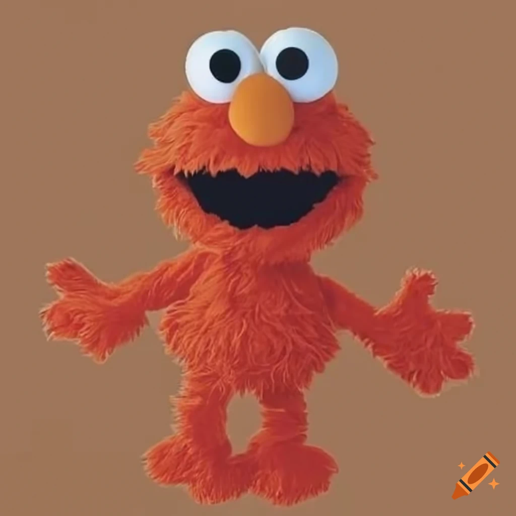 Orange elmo on Craiyon