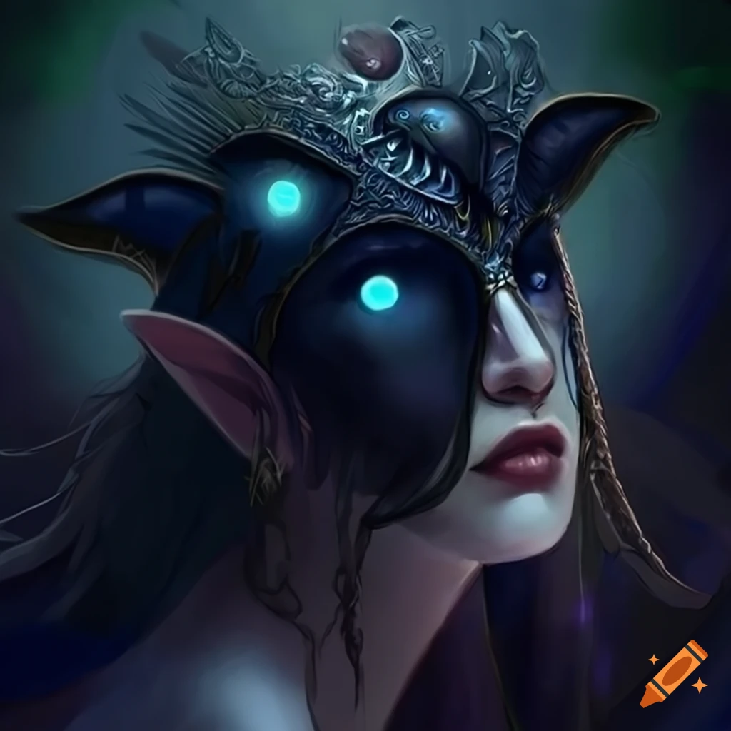 Create a visually striking representation of Morai-heg, the Crow ...