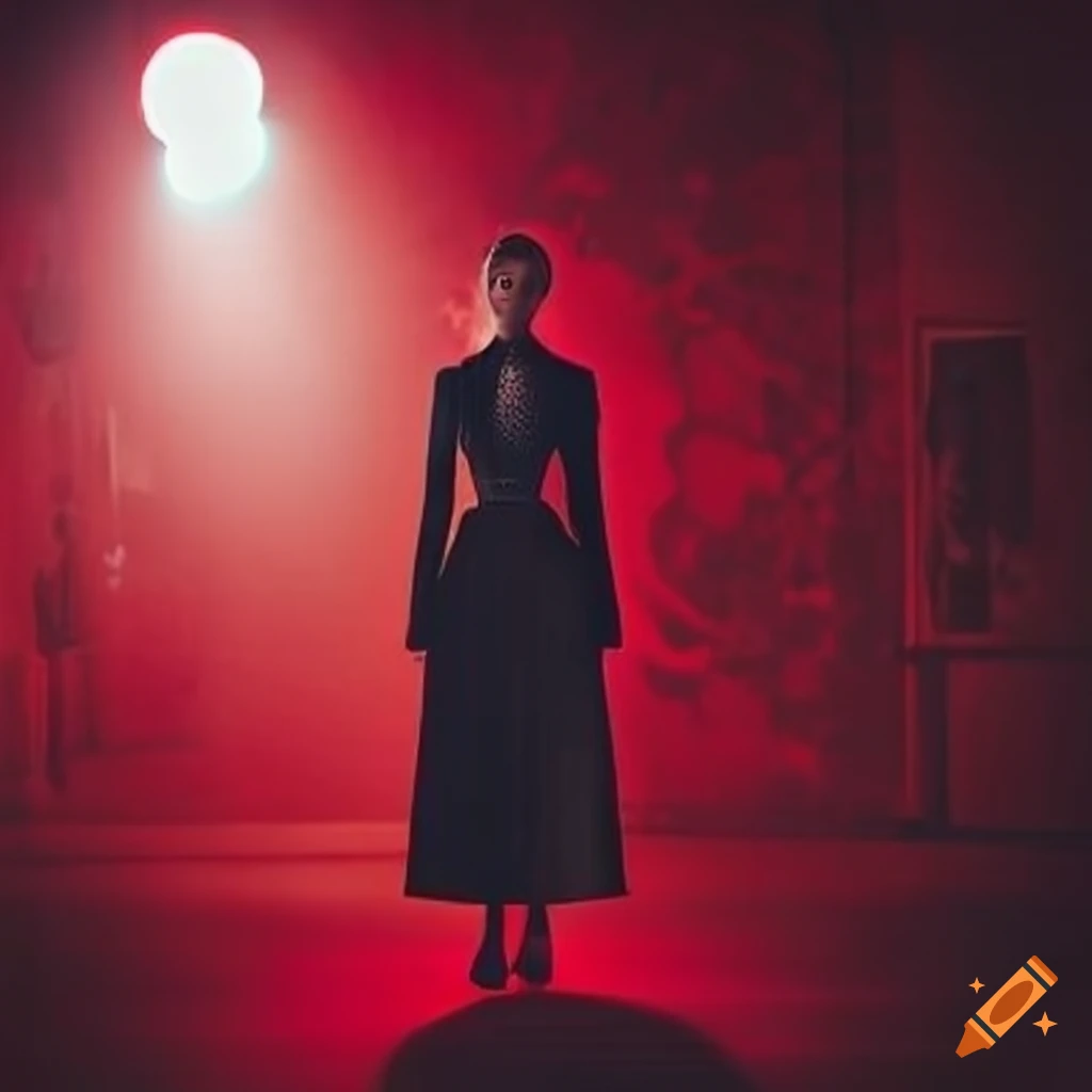 Red pattern on Craiyon