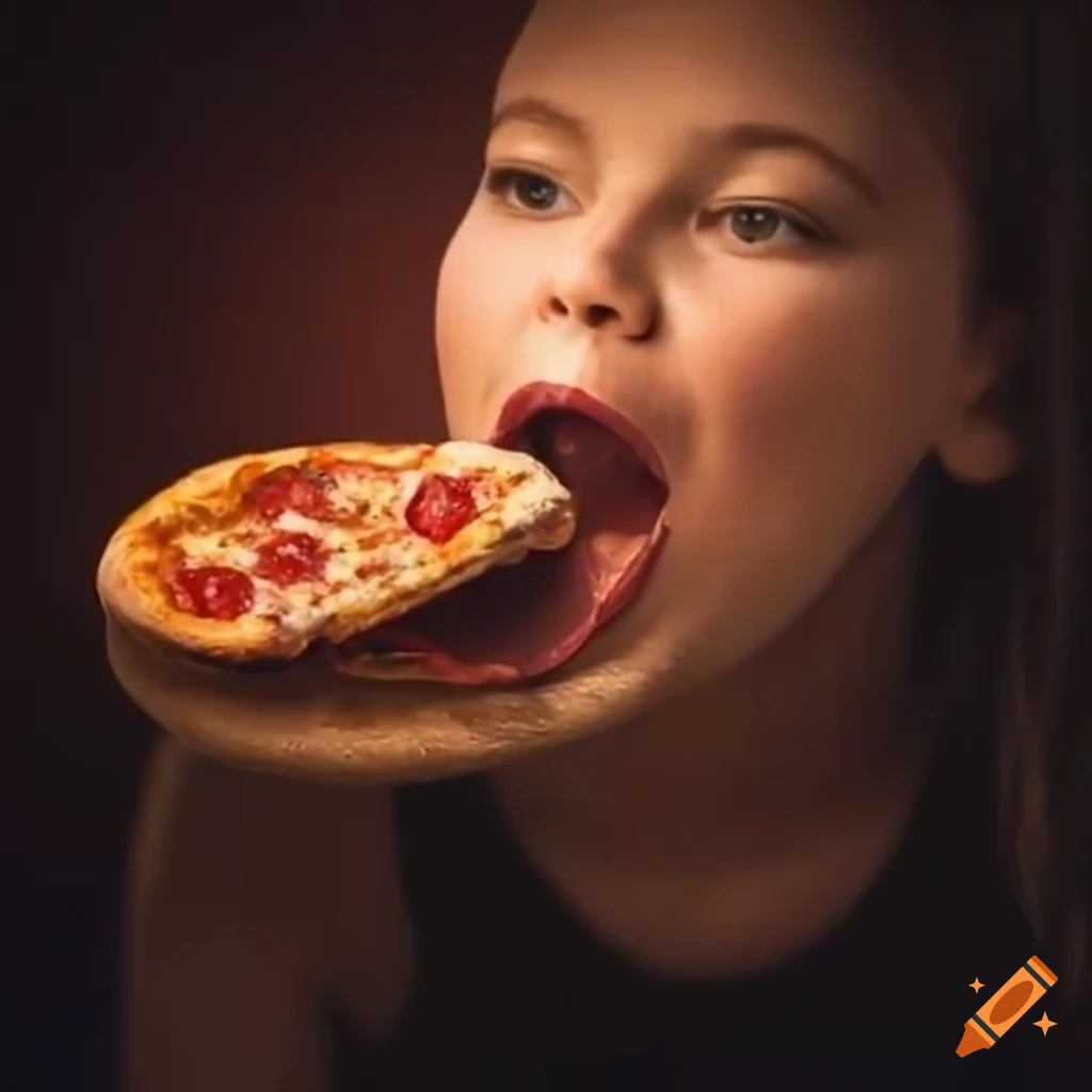 Eating Pizza on Craiyon