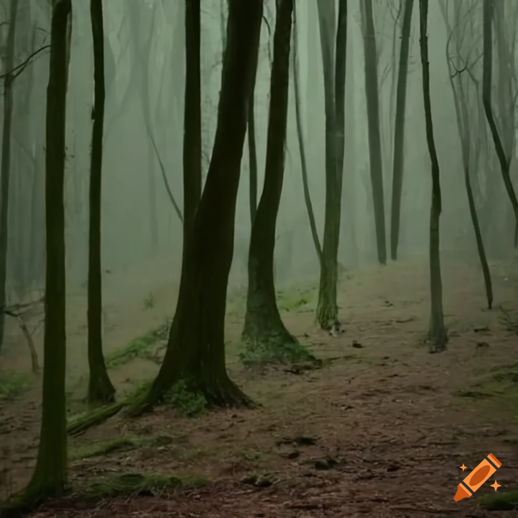 Man forest sad on Craiyon