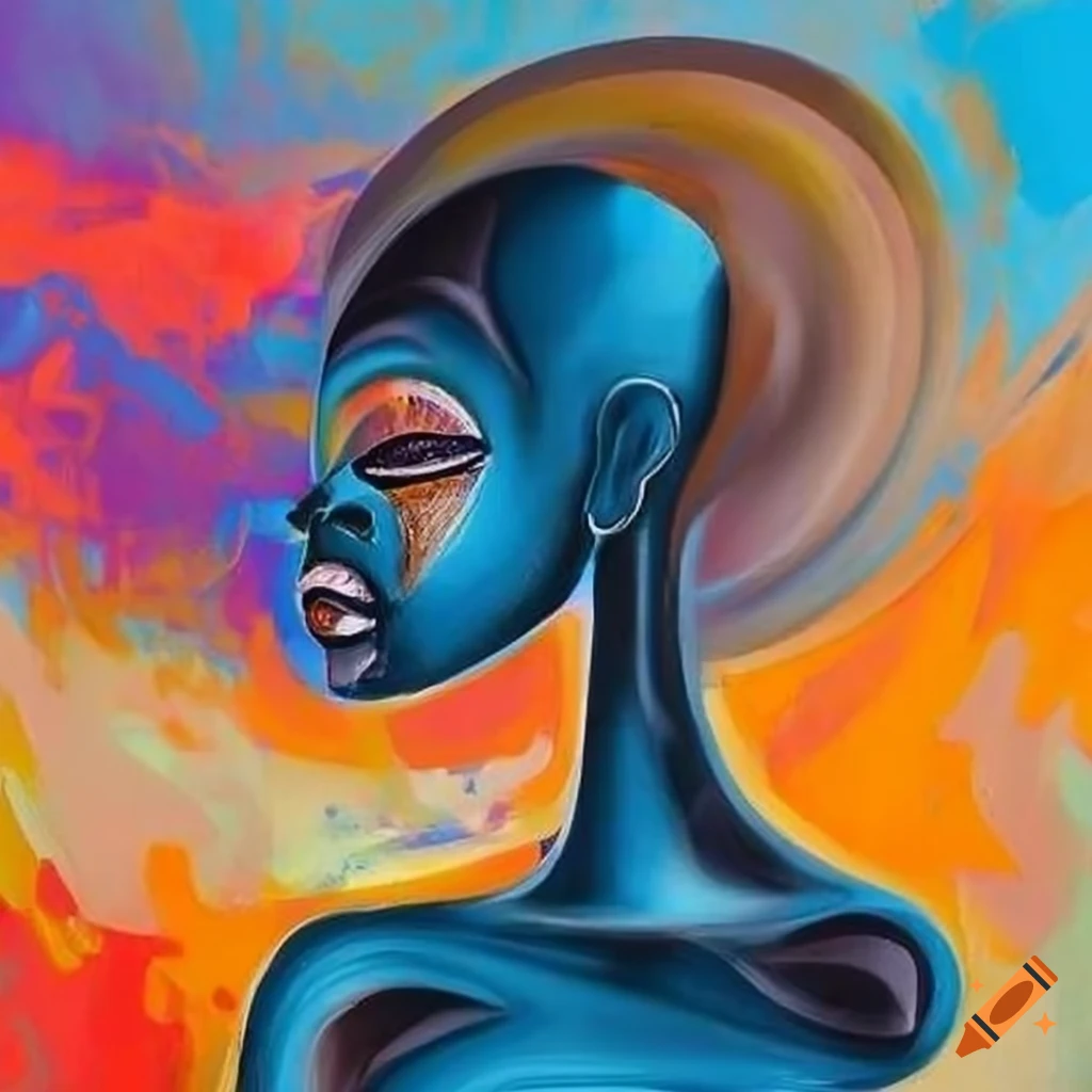 An african abstract art on Craiyon