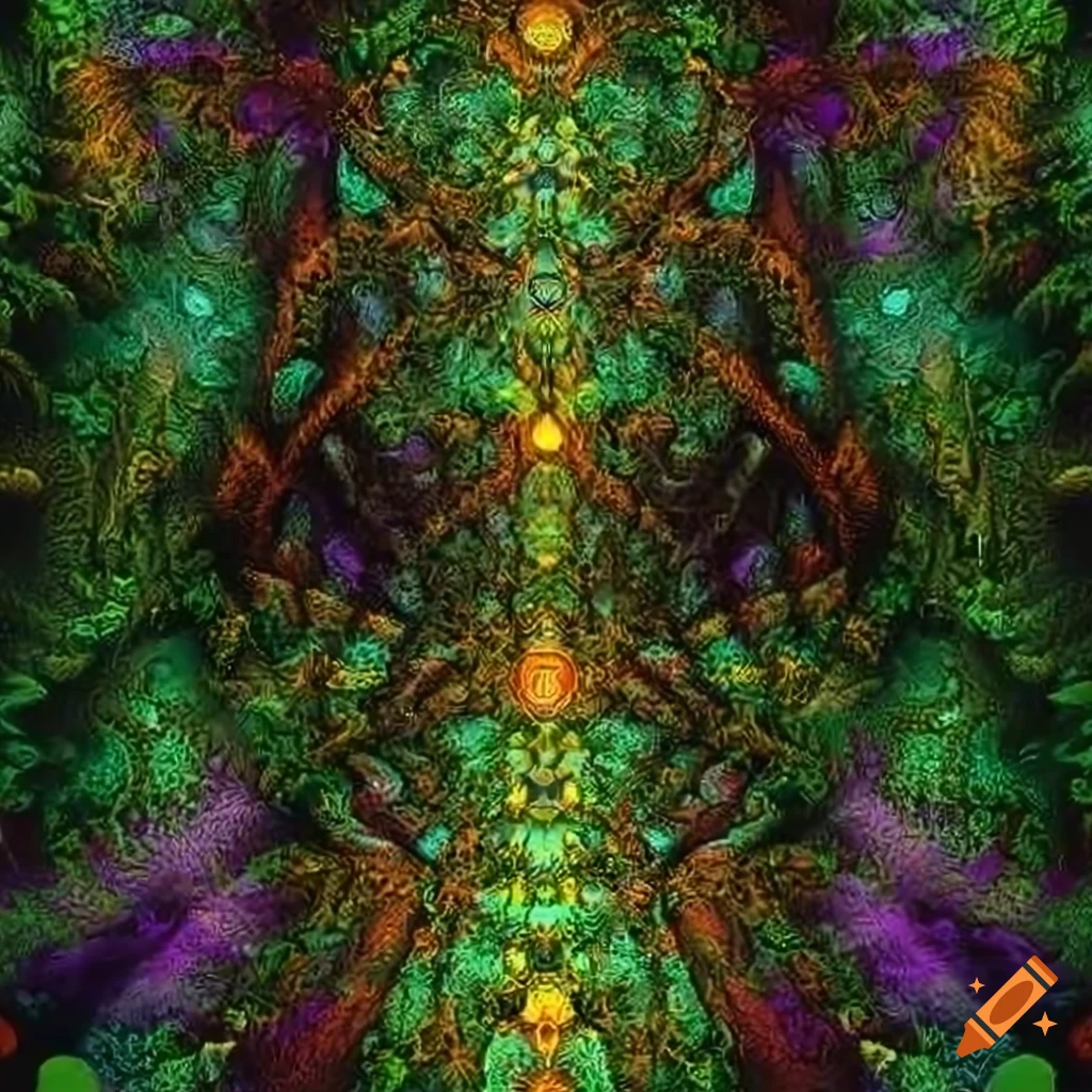 Forest fractal pattern