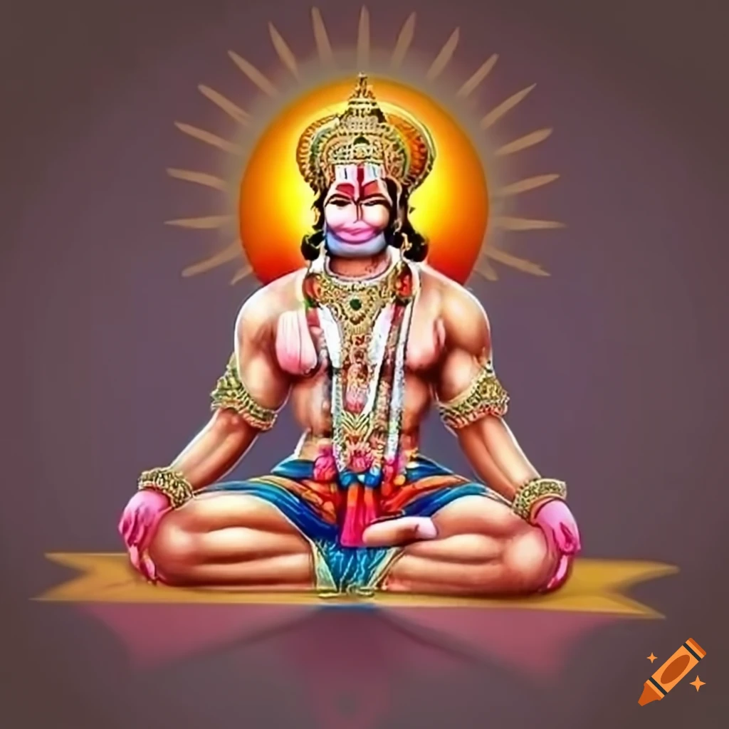 Meditating Hanuman Hanuman Images, Lord Hanuman, Hanuman, 44% OFF