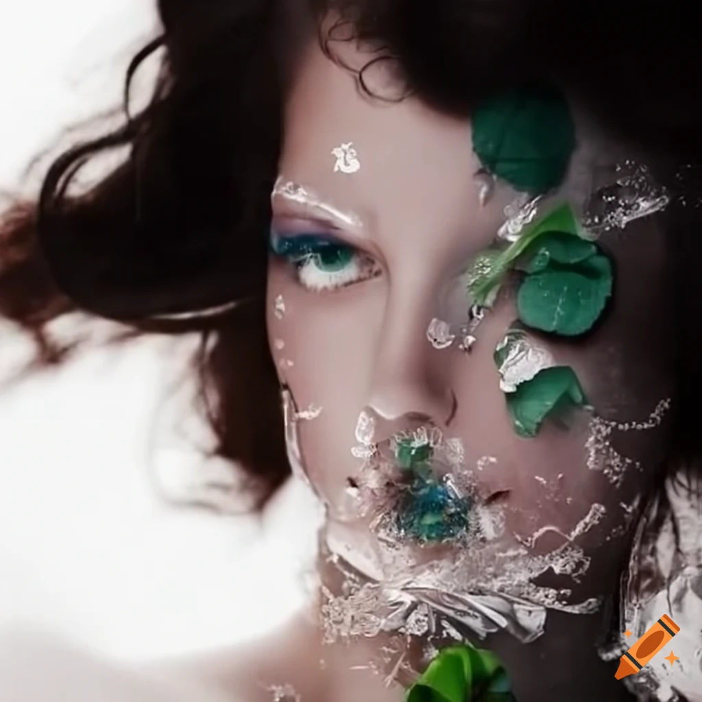 Ice flower on Craiyon